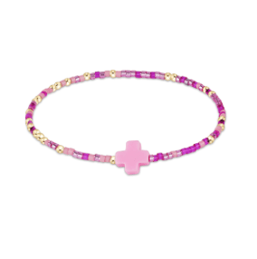 EGIRL Back To The Fuchsia Hope Unwritten Signature Cross Bracelet